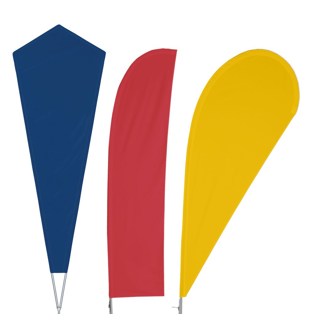 Solid Color Feather Flags | Vispronet