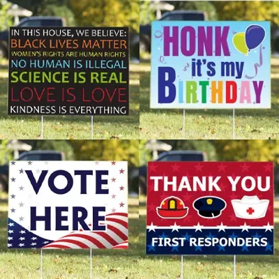 Stock Design Yard Signs | Vispronet