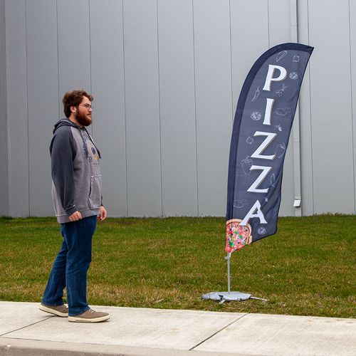 Pizza Flag Banners | Free Shipping | Vispronet
