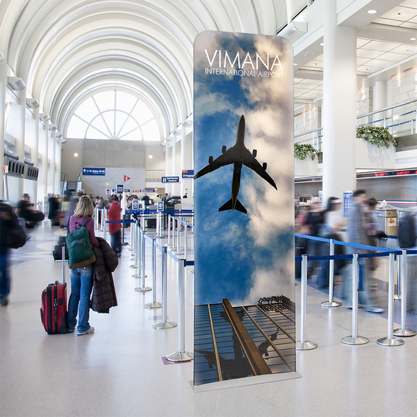 Pillowcase Banner Stand Fabric Display | Vispronet